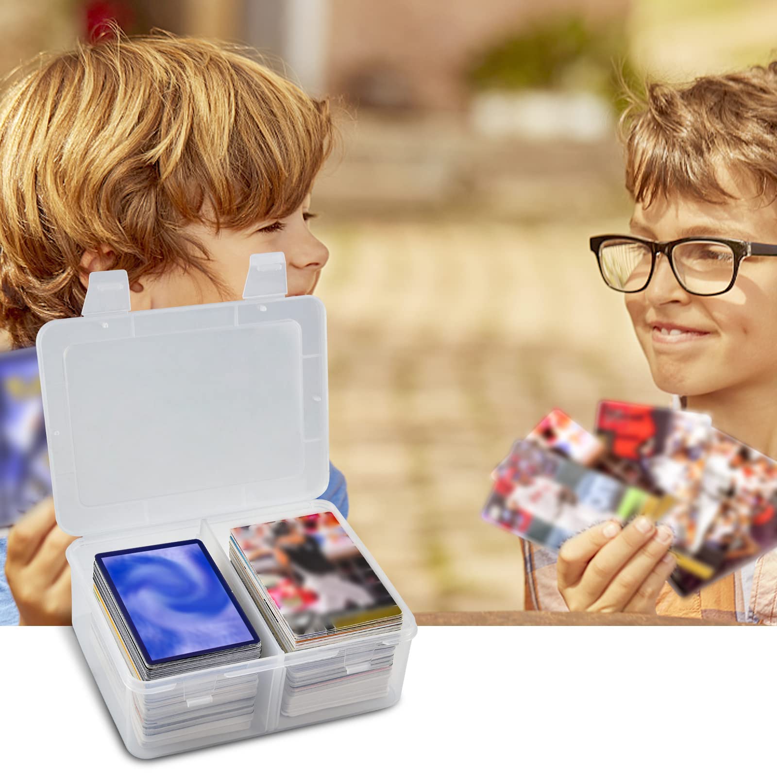FULLCASE Card Case Holder Compatible with Baseball Football Sports Game, Trading Cards Storage Also for PM TCG/for MTG/for C.A.H/for Topps Display Collector Organizer(Box Only)