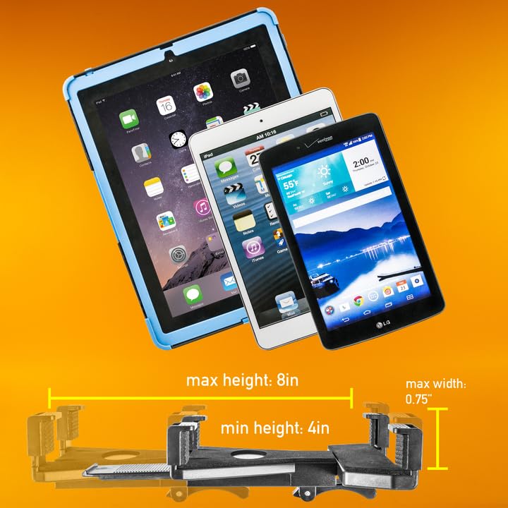 iBolt TabDock Flexpro Clamp- Heavy Duty C-Clamp Mount for All 7" - 10" Tablets (iPad, Nexus, Samsung Galaxy Tab) for Desks, Tables, Wheelchairs, Carts, etc : Great for Homes, Schools, and Offices