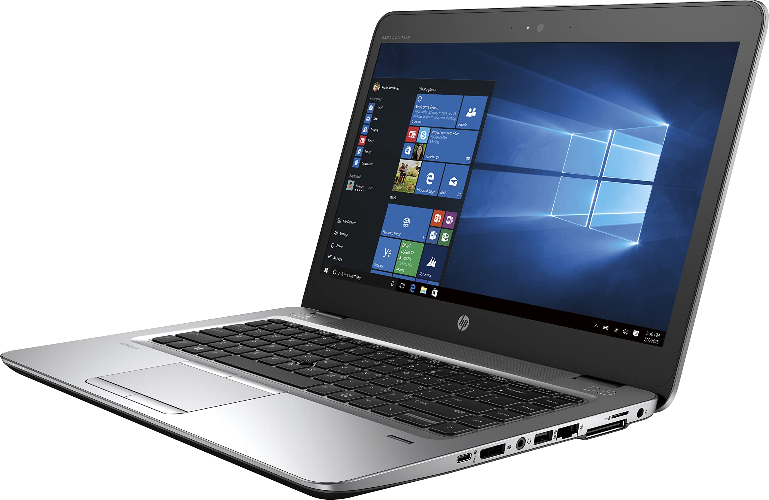 HP EliteBook 840 G3 Business Laptop: 14", Intel Core i5-6300U, 256GB SSD, 16GB DDR4, Fingerprint Reader, Backlit Keyboard, Windows 10 Professional 64 bit