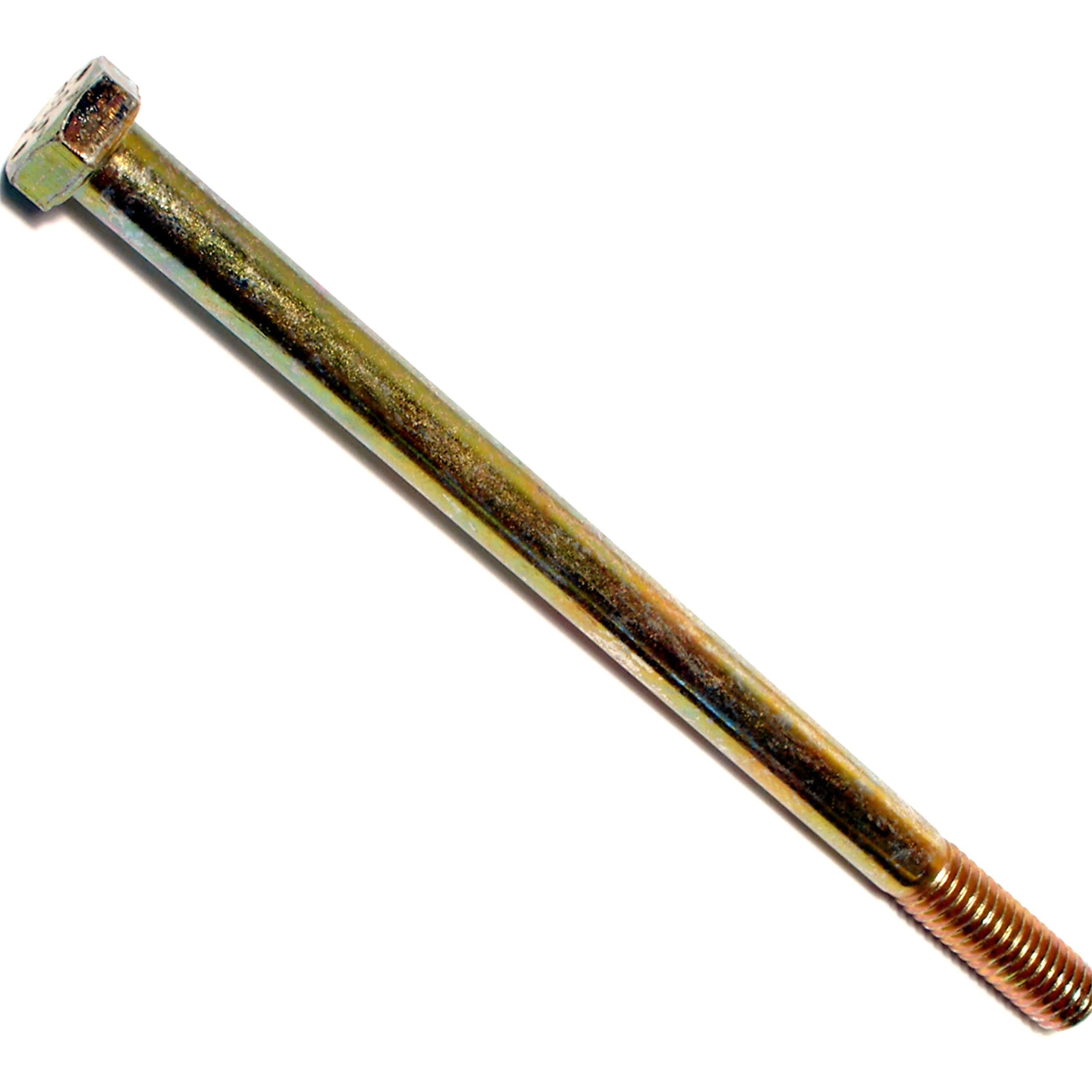 Hard-to-Find Fastener 014973252465 Grade 8 Coarse Hex Cap Screws, 3/8-16 x 6, Piece-27, Yellow