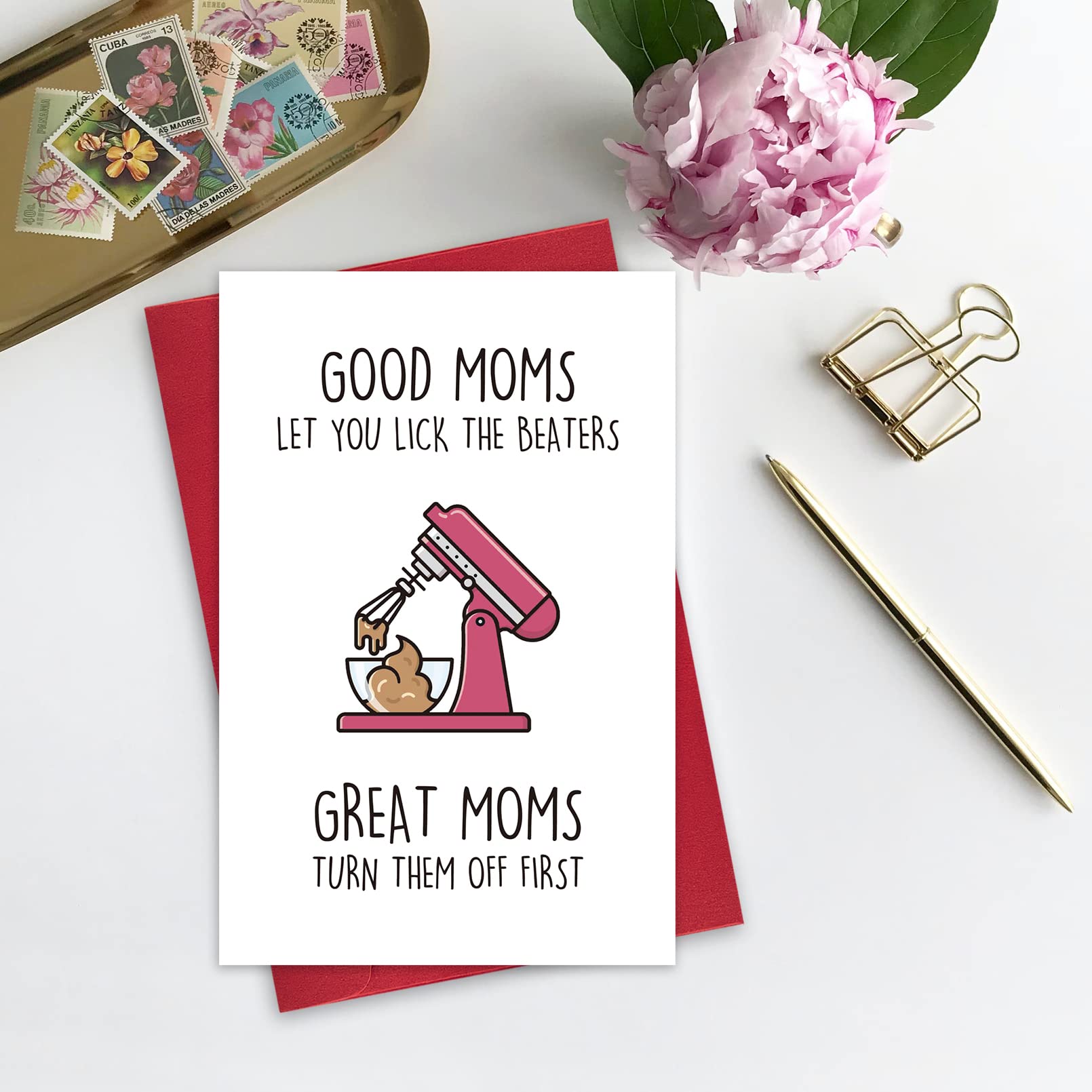 Ulbeelol Happy Mother's Day Card, Funny Great Mums Card for Mom, Humorous Birthday Card for Mother