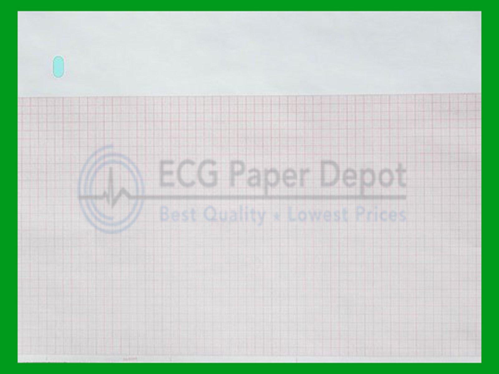 GE Compatible 9402-024 Generic ECG Paper 10 Pack, Z-Fold, Red Grid, 8.44" x 11"
