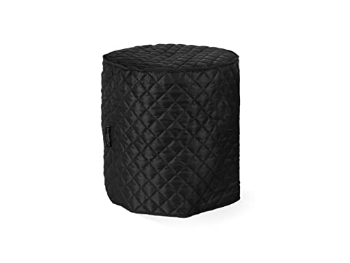 Covermates Keepsakes - Round Appliance Cover - Dust Protection - Stain Resistant - Washable - Appliance Cover-Black