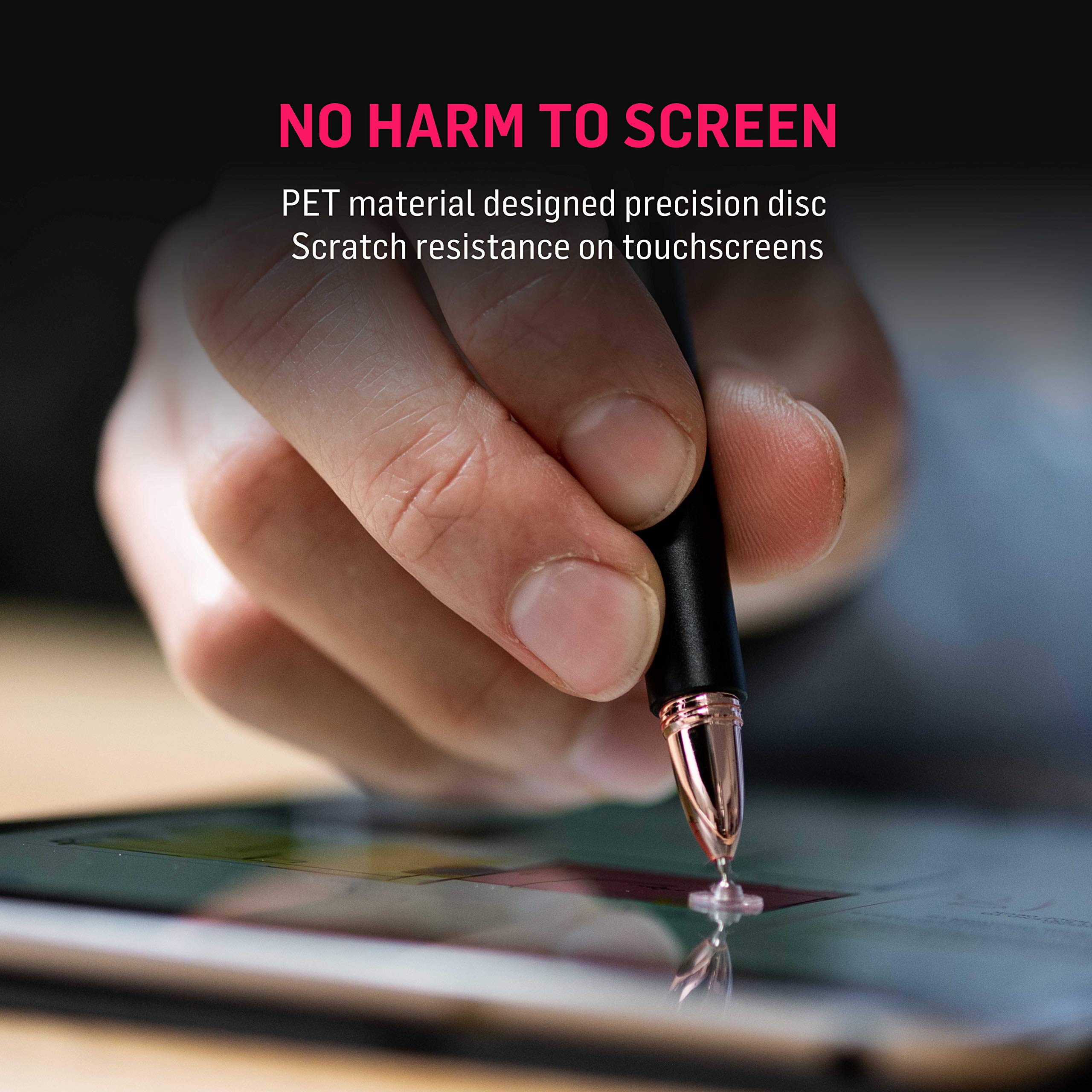 Adonit Pro 4 (Black) Luxury Capacitive Stylus Pen, High Sensitivity Fine Point and Precision,Stylus for iPad, Air, Mini, Android, iPhone, Surface, Other Touch Screens, Compatible for All Touchscreens