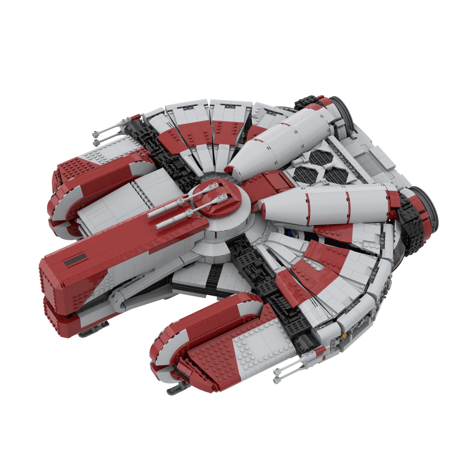 6234 Pieces Space Wars Starship Ebon Hawk Building Blocks; Galaxy Smuggler Ship Model Kit, Republic Ebon Hawk Spaceship Building Sets Construction Toys, Compatible with Lego Space War Series