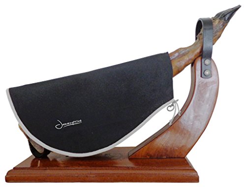 Ham Cover Black for Spanish Serrano & Iberico Hams and Italian Prosciutto (Black & Grey) (Cover only - Ham & Stand are not Included)
