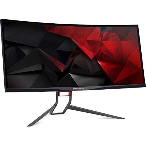 Acer Predator Gaming X34 Pbmiphzx Curved 34" UltraWide QHD Monitor with NVIDIA G-SYNC Technology (Display Port & HDMI Port),Black