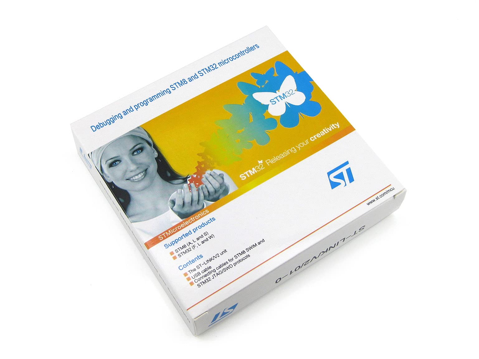 Waveshare ST-Link / V2 CN for STM32 STM8 MCUs USB JTAG SWD in-Circuit Programmer Debugger Emulator