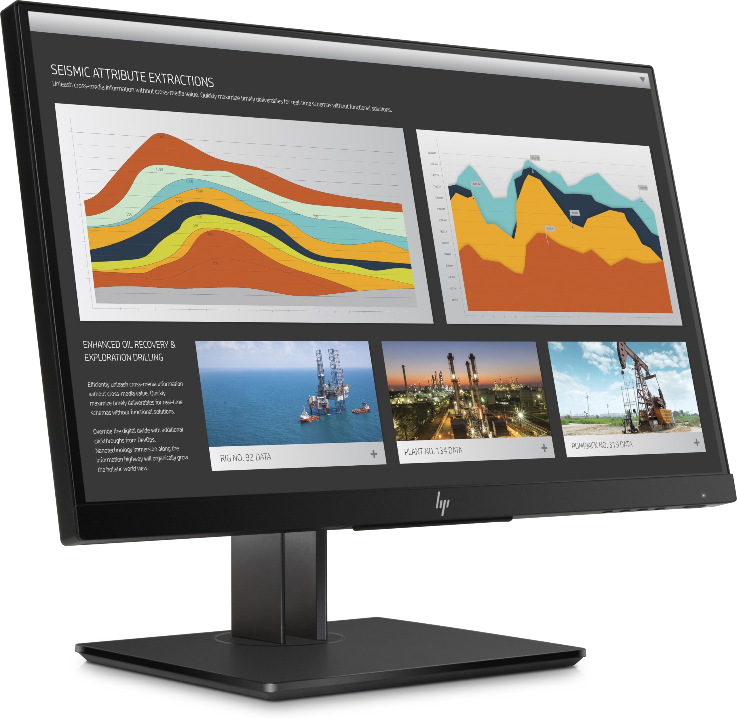 HP Z22n G2 LED Display 54.6 cm (21.5") Full HD Flat Black