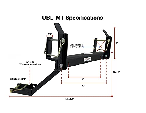 Garbage Commander UBLMT Single Can Ball or Bolt Mounted Garbage Hauling Device