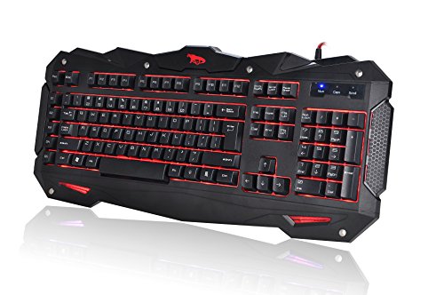 iMicro COBRA 110-Key LED Backlit USB Gaming Keyboard (IM-KBCOBV8)