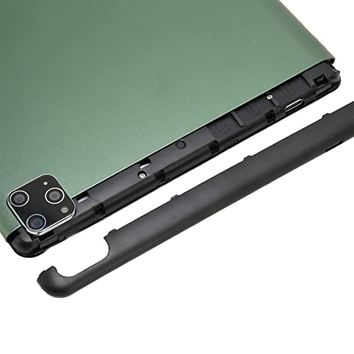 Airshi Office Tablet, HD 3 Card Slots Green 10.1 Inch Tablet for Travel (US Plug)