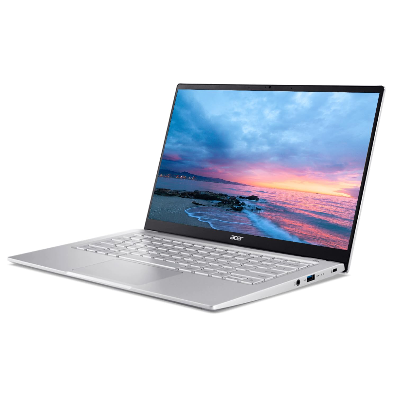 acer Swift 3 Intel Evo Ultra Thin & Light Laptop, 14" FHD Display, Intel Core i5-1240P Processor, 16GB RAM, 512GB SSD, Wi-Fi 6, Webcam, Windows 11 Home, Silver