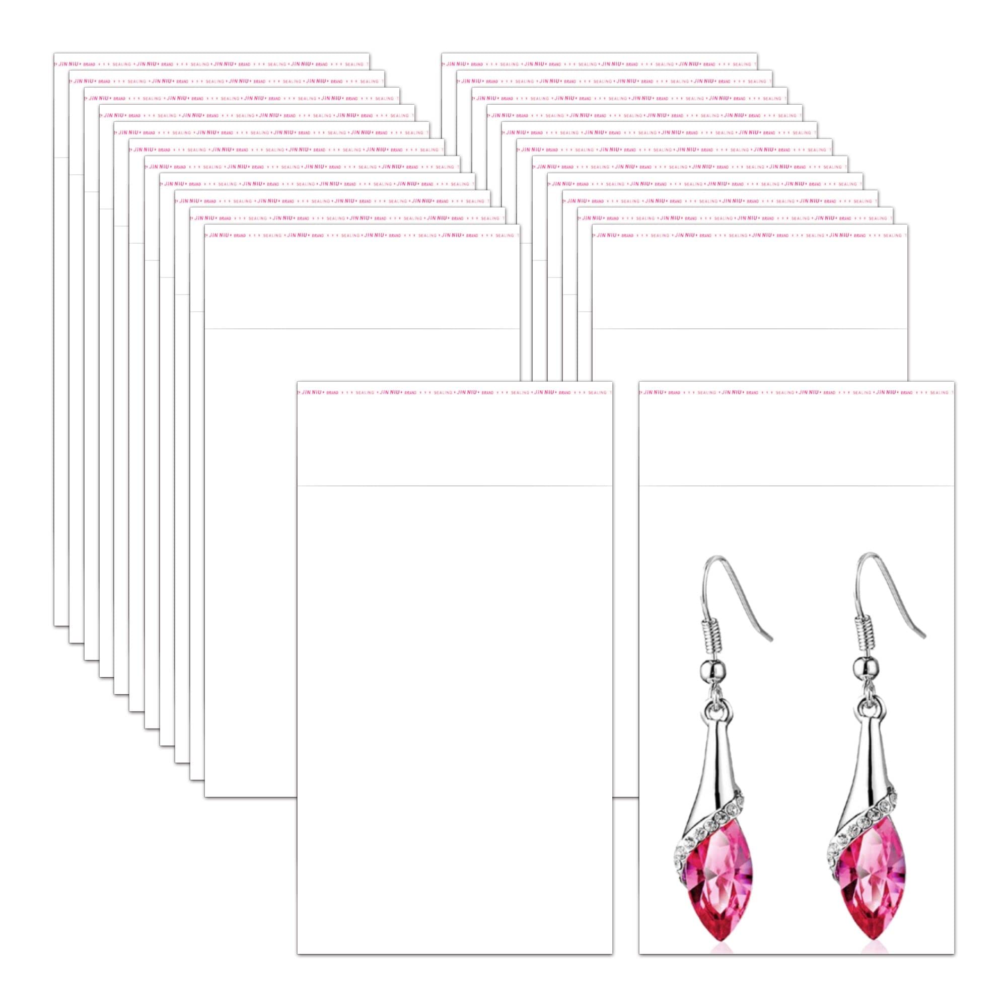 Clear Self Adhesive Cellophane Bags 2x3" Self Stick Cello Baggies 200pcs OPP Poly Glassine Bags 2mil for Seeds Battery Coins Beads Earrings Clip Broken Diamond