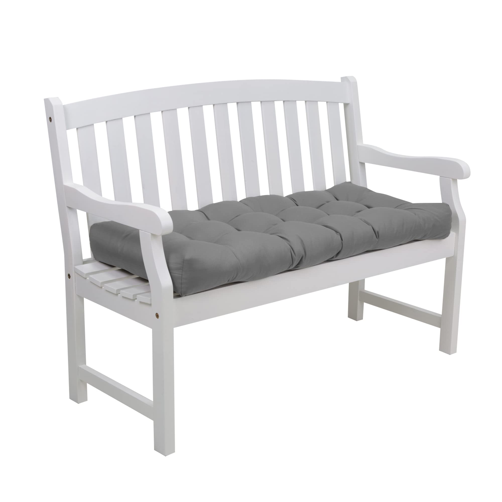 Classic Accessories Outdoor Bench Cushion, Moon Mist, 54" W x 18" D x 5" Thick, Outdoor Bench, Bench Cushions, Outdoor Cushions