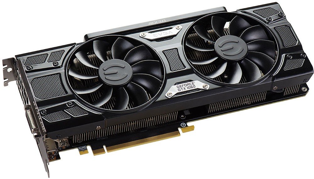 EVGA - NVIDIA GeForce GTX 1060 6144MB GDDR5 PCI Express 3.0 Graphics Card - Black (06G-P4-6264-KB)