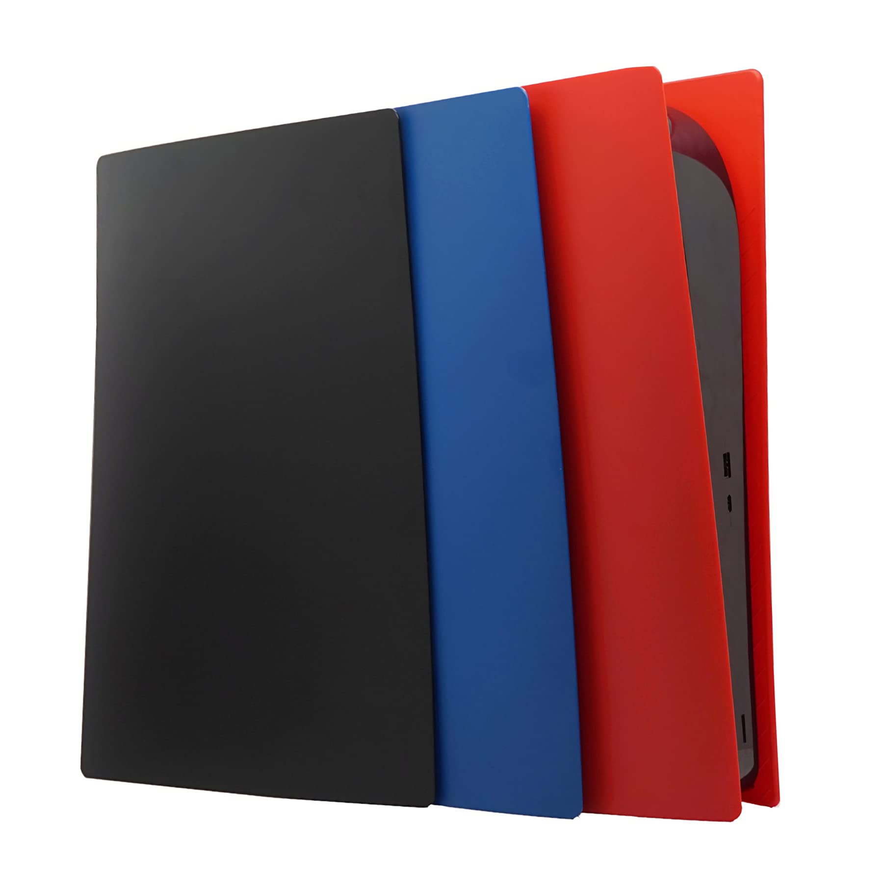 Disc Edition Face Plates Cover Skins Shell Panels for PS5 Console, Playstation 5 Accessories Faceplate Protective Shell Replacement Plate Dustproof Anti-Scratch (Disc Red)