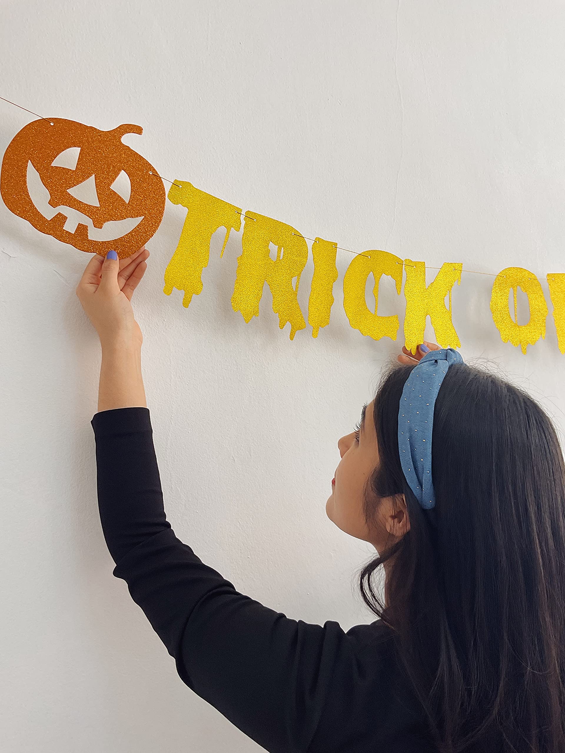 Bestus Trick or Tequila Halloween Decorations Banner - Adult Halloween Party Supplies Sign