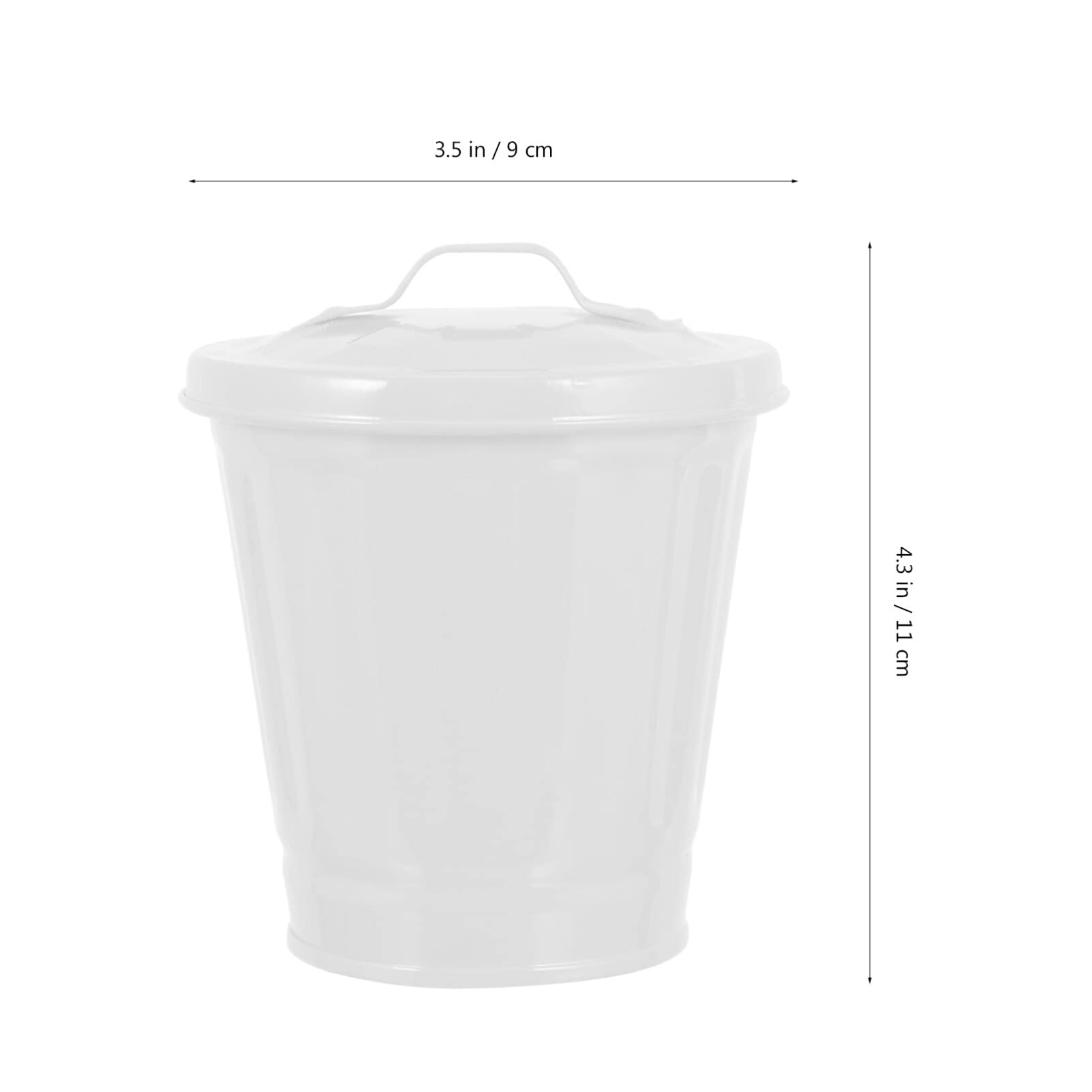 ULTECHNOVO Garbage Bin Trash Bin Mini Trash can, Orchid Pot Desk Trash can with lid Office Plastic Garbage can countertop Tiny Waste Plant Pot Basket Planter Box Recycle Bin Small Waste Basket