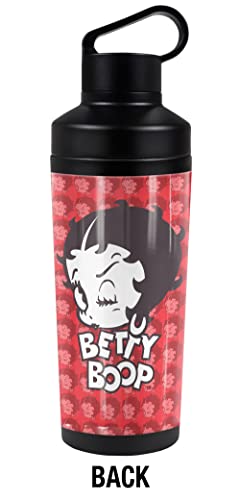 Betty Boop OFFICIAL Forty Winks 18 oz Insulated Water Bottle, Leak Resistant, Vacuum Insulated Stainless Steel with 2-in-1 Loop Cap