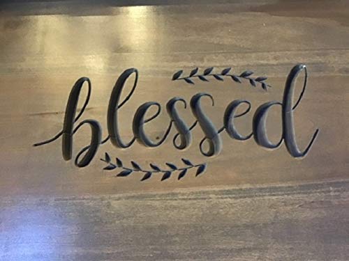 Beautiful Handrcrafted Farmhouse Style Carved Engraved Wooden Stovetop Cover Noodle Board with Optional Personalization