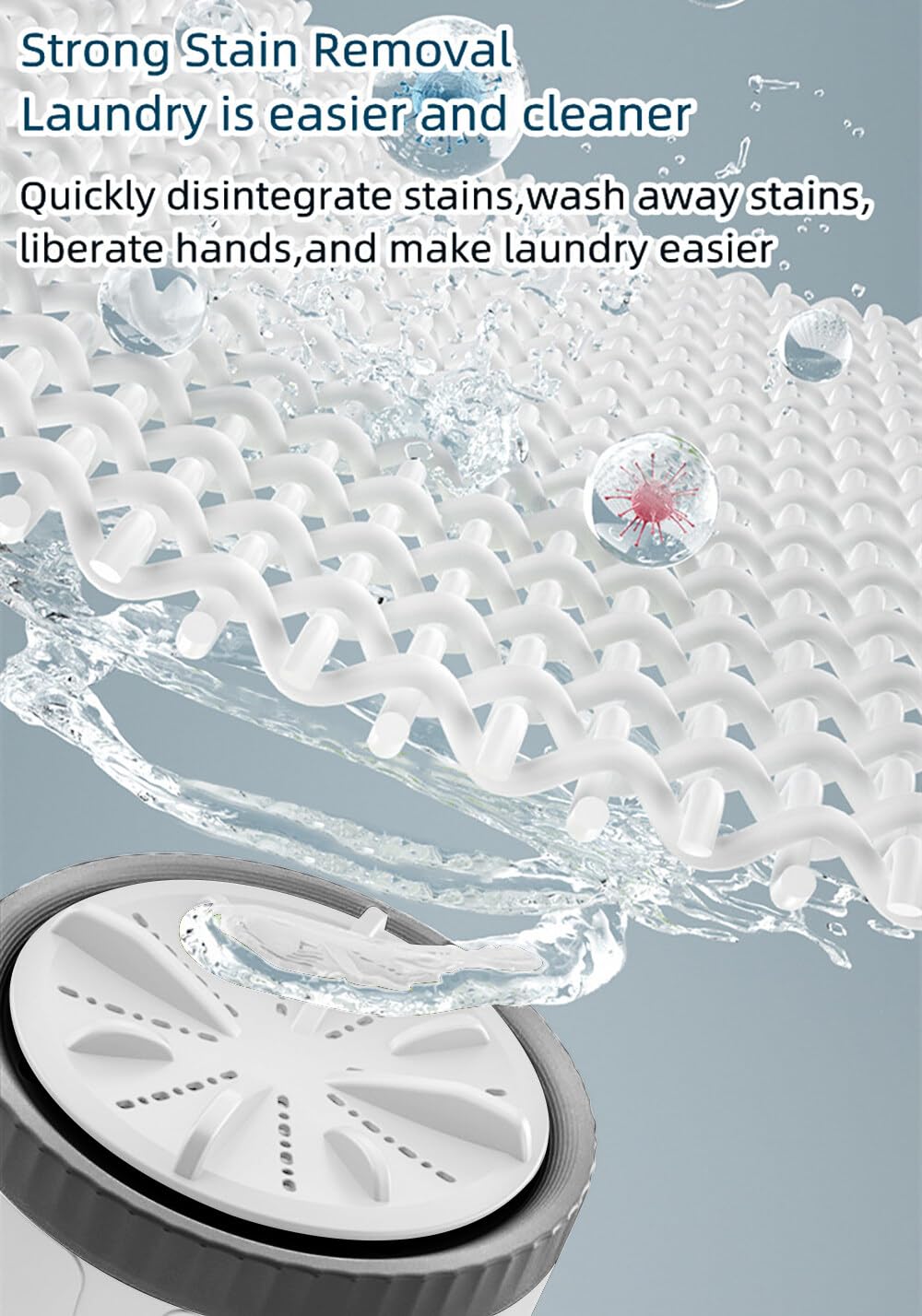 Turbine Washing Machine Fully Automatic Laundry Machine Portable Three Speed Remote Control Rotating Underwear Pantyhose Mini Washer