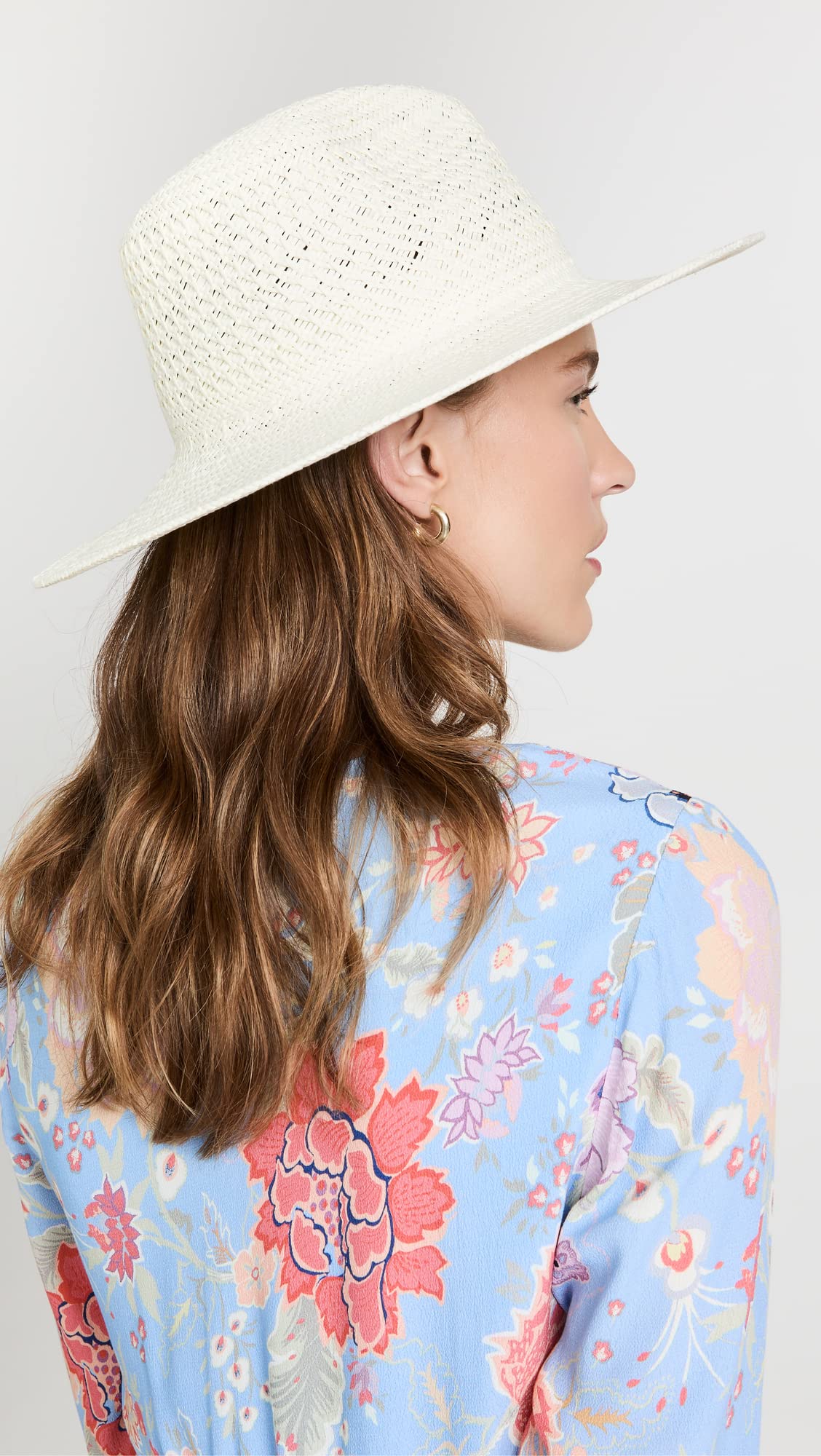 Hat Attack Women's Vented Luxe Packable Straw Hat, Bleach, White, One Size