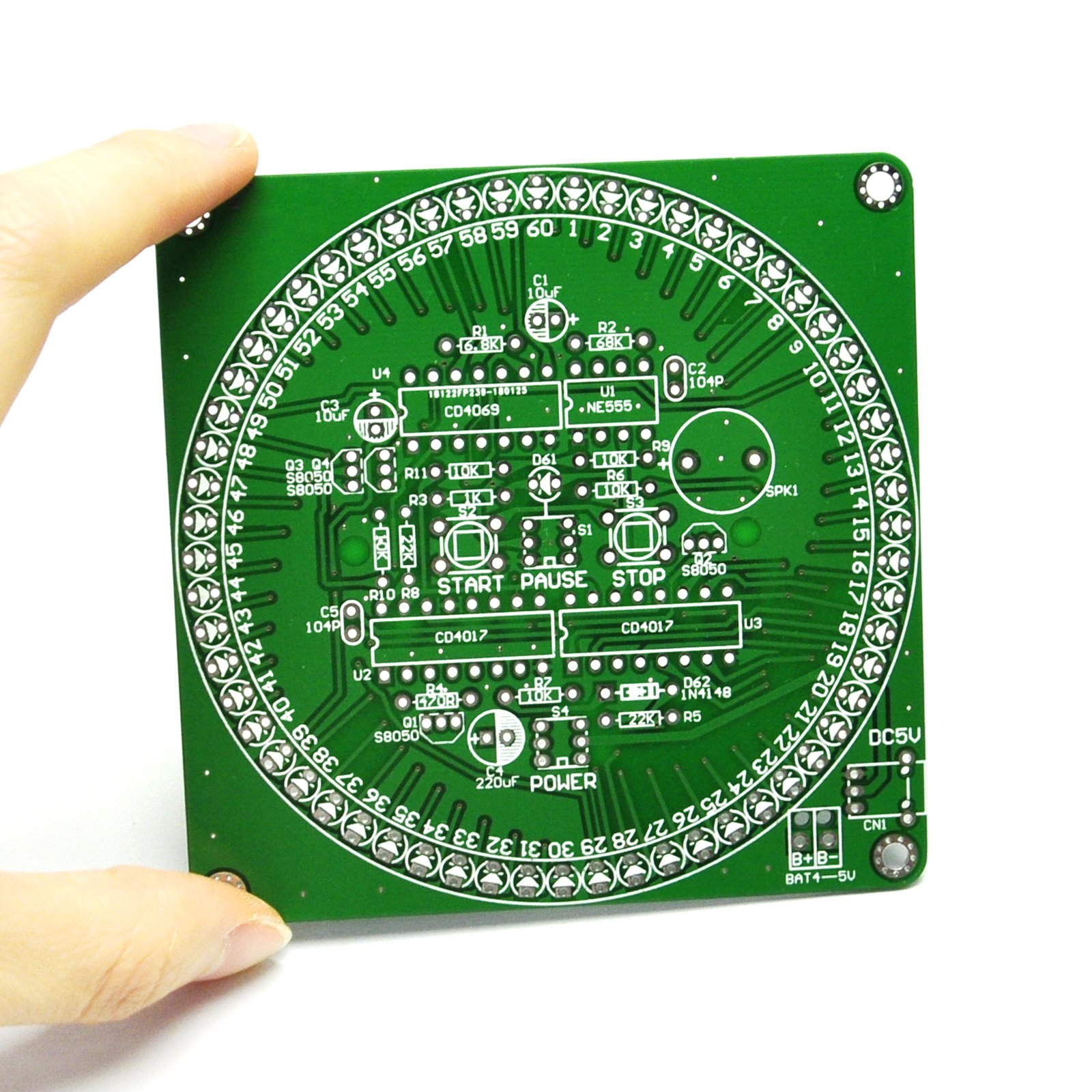 Gikfun 60 Seconds DIY Electronic Timer Soldering Practice Board Kit for Arduino 61 Red LED EK1904