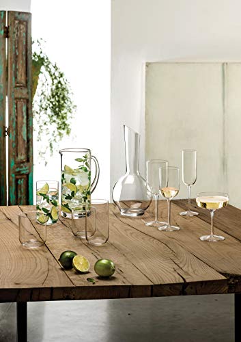 Luigi Bormioli - 11561/01 Luigi Bormioli Sublime 15.25 oz DOF Double Old Fashioned Glasses, Set of 4, Clear