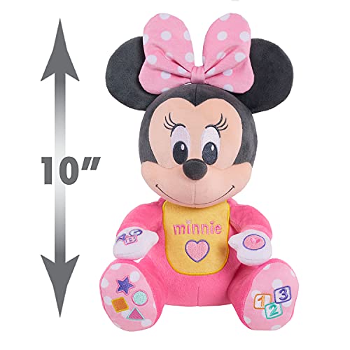 Disney Baby Musical Discovery Plush Minnie Mouse, Officially Licensed Kids Toys for Ages 06Month by Just Play