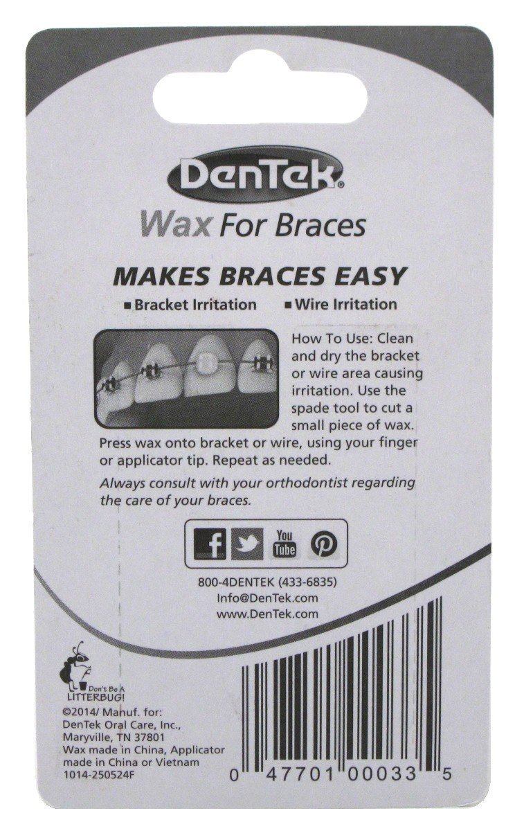 Platypus Ortho Flosser (2 Packs of 30), & Dentek Wax for Braces