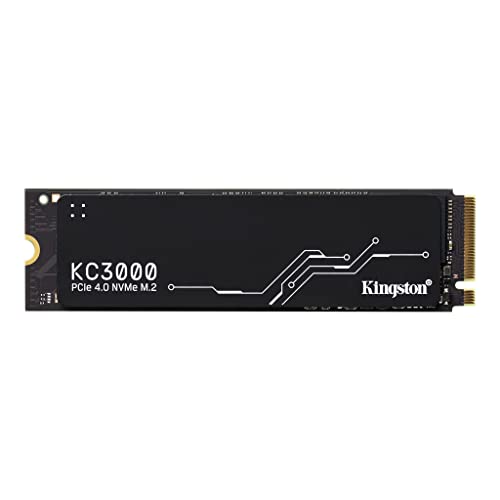 Kingston KC3000 PCIe 4.0 NVMe M.2 1024 GB SSD - High-Performance Storage for Desktop and Laptop PCs -SKC3000S/1024G