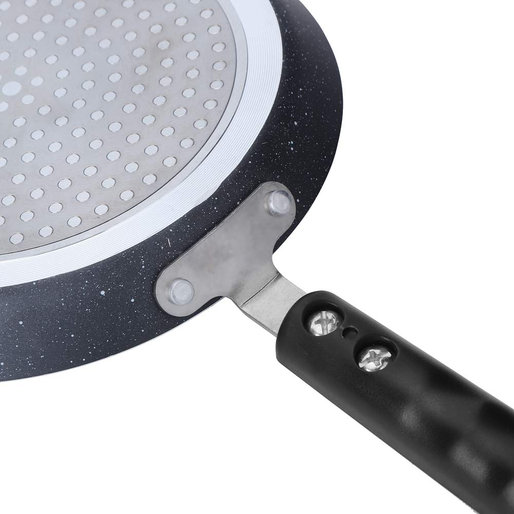 Beufee Frying Pans, Non Stick Mini Induction Pan for Crepes and Pancakes Crepe Pan Fry Pan Egg Pan Omelet Pans for Home Restaurant Kitchen(M)