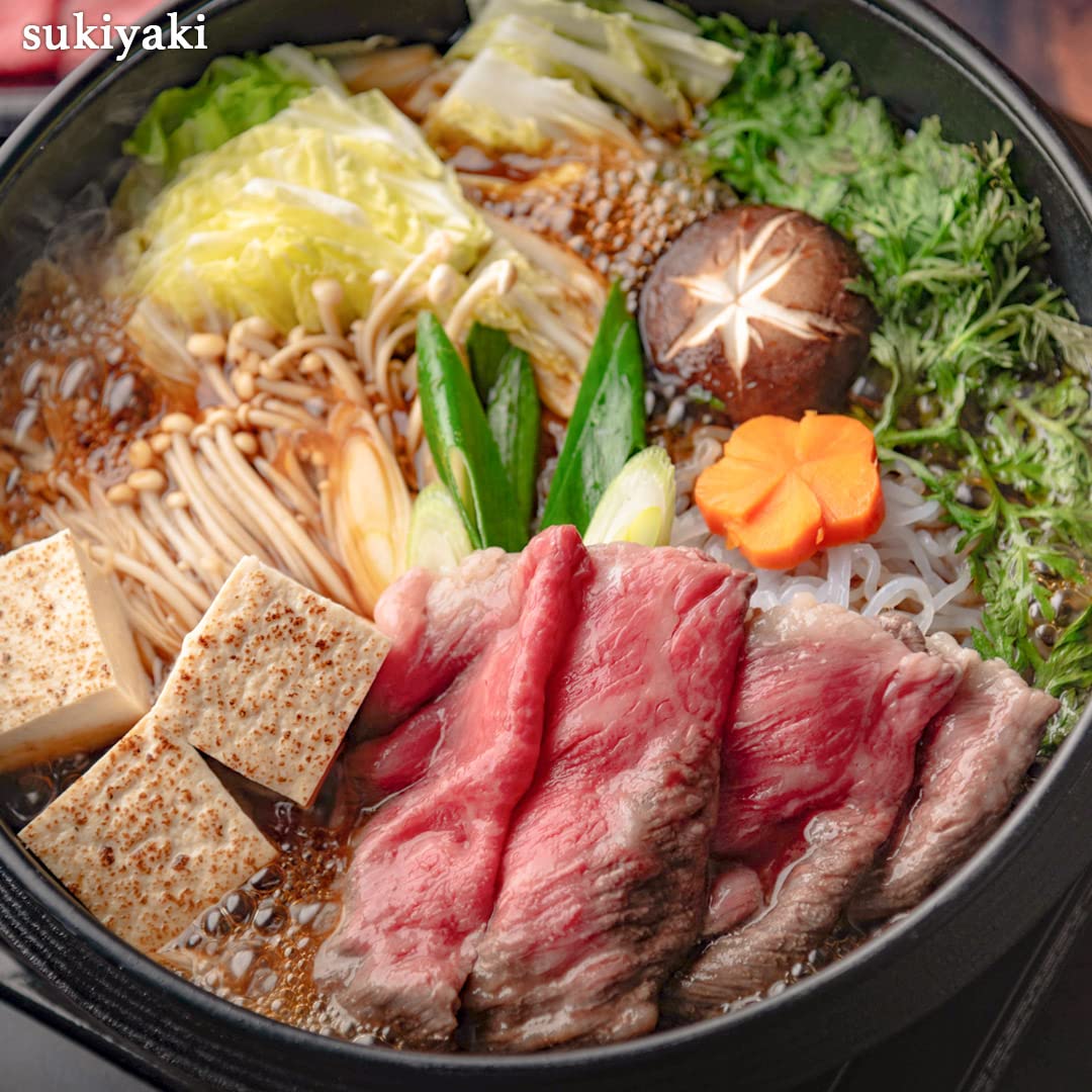 TIKUSAN Japanese Cast Iron Hot Pot Sukiyaki Nabe Pan Made in Japan (10.2" (26cm))