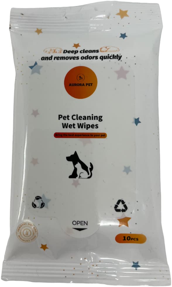 Aurora Pet Bundle (2) Pumpkin Spice Flavor Regular Size Dog Dental Treats (12-oz Bags) with AuroraPet Wipes