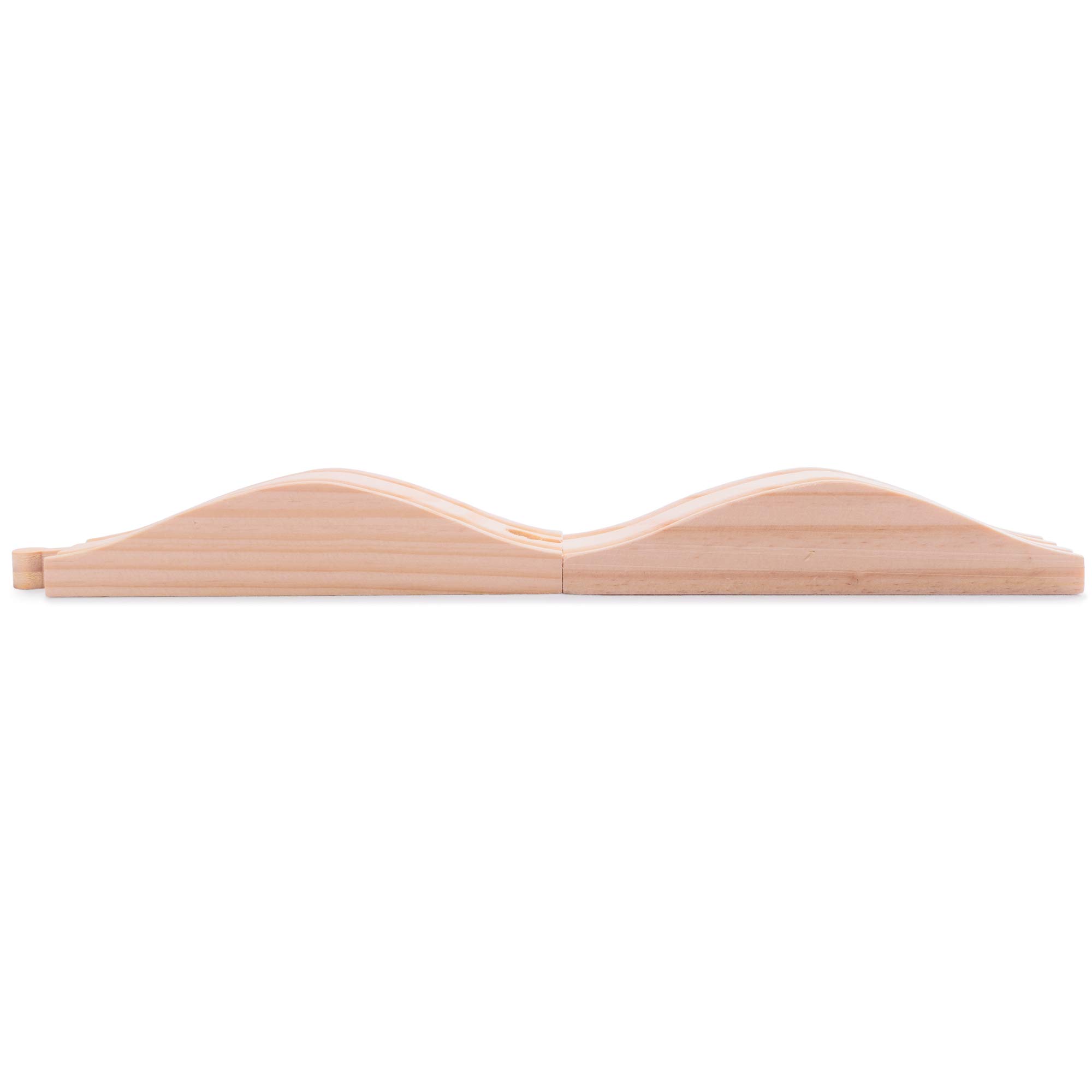 Conductor Carl Wood Train Track Expansion Packs| Compatible with Most Train Tracks| Brick Bridge -1 Count (Pack of 2)