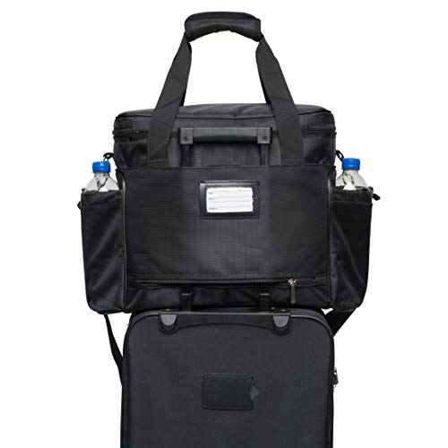 MOJECTO XX-Extra Large Tall Insulated Cooler Lunch Bag (XX-14x12.5x9 In). 1680D Heavy-Duty Polyester, High Density Insulation, Heat-Sealed Liner, Durable Zipper, Multiple Pockets, Metal Buckle.