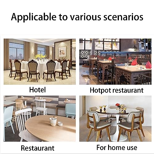 BBAUER Lazy Susan Turntable for Table, Transparent Table Turntable, Round Glass Dining Table Top, for Dining, Restaurant Table and Lazy Susan