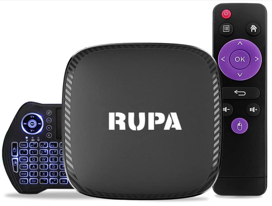 6K Android TV Box 10,4GB RAM 64GB ROM Smart TV Box H616 Quad-Core 64Bits Support 4K 6K HDR Dual-WiFi 2.4G/5.8GHz Bluetooth 4.0 with Wireless Mini Keyboard