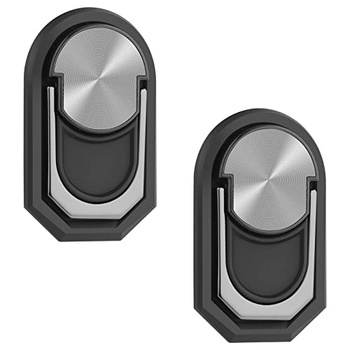 BF2JK 2 Pack Cell Phone Ring Holder Stand, 360 Degree Rotation Metal Phone Grip for Magnetic Car Mount Compatible with iPhone, Samsung, Smartphones