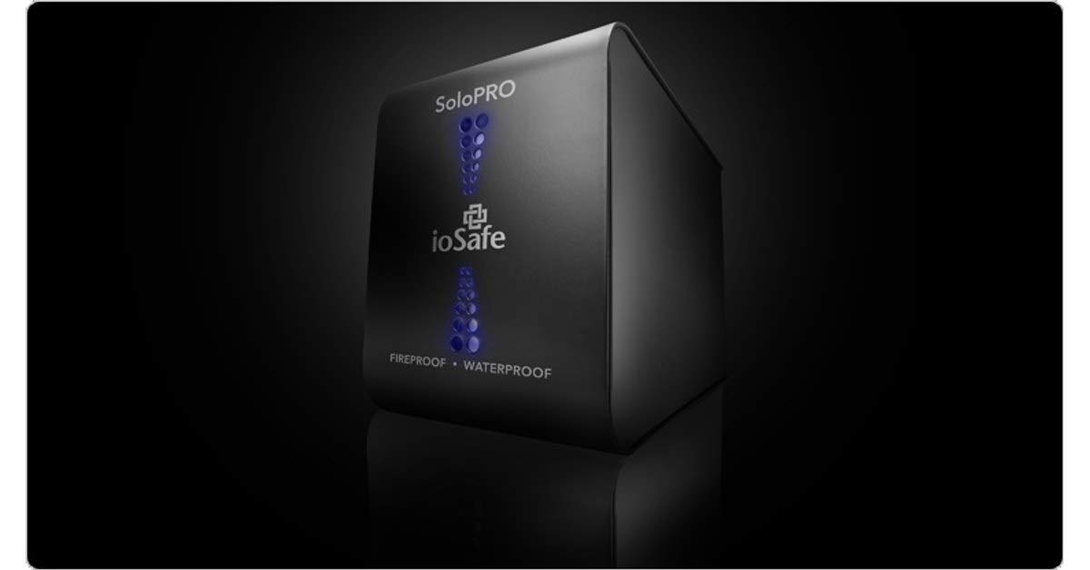 ioSafe SoloPRO 4TB Fireproof & Waterproof External Hard Drive, Black (SM4TB1YR)