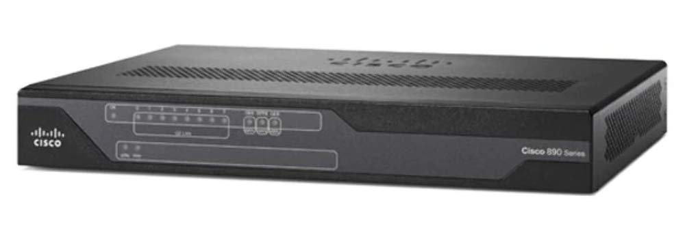 Cisco C891F-K9 Ethernet Integrated Services Router V.92 and ISDN Backup, 8-Gigabit Ethernet Ports, 802.11n Access Point, Small Form-factor Pluggable (SFP), 1-Year Limited Hardware Warranty (C891F-K9)