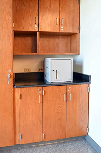 Luxor Office Clasroom Library 8 Tablet Wall / Desk Charging Station - Gray