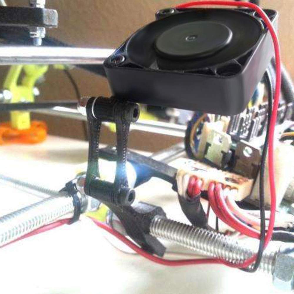 AITRIP 2pcs 3D Printer 40mm Fan 24V DC, 4010 Cooling Fan Sleeve Bearing Brushless 2 pin 40x40x10mm for 3D Printer, DVR and Other Small Appliances Series Repair