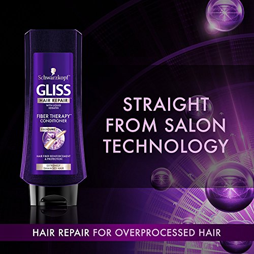 GLISS Hair Repair Conditioner Fiber Therapy, 13.6 Ounces (Pack of 3)