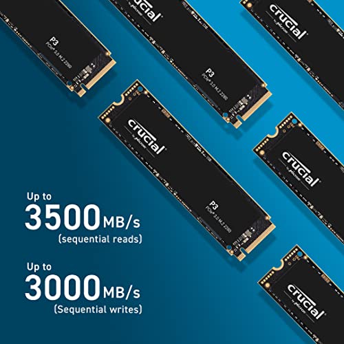 Crucial P3 4TB PCIe Gen3 3D NAND NVMe M.2 SSD, up to 3500MB/s - CT4000P3SSD8
