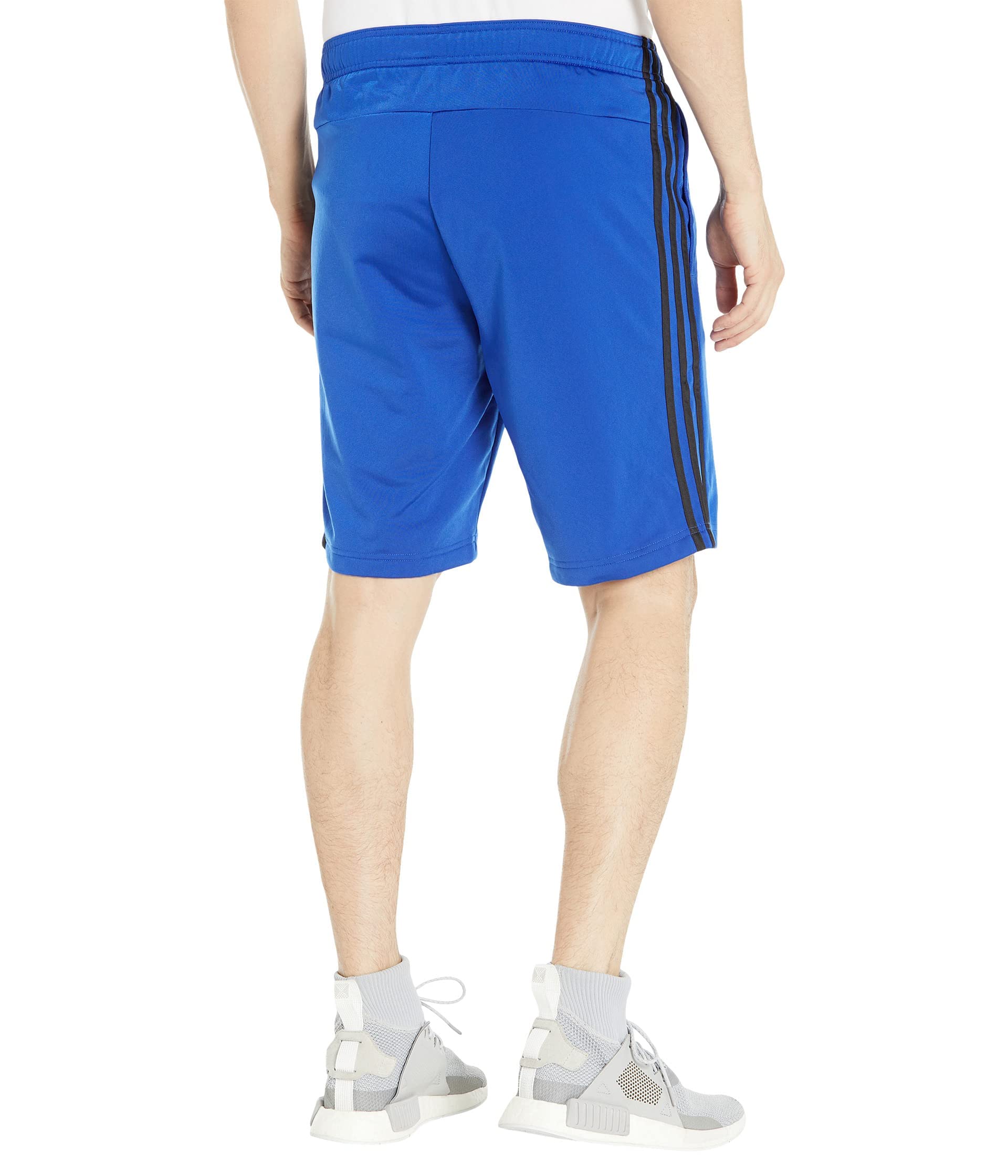 adidas Men's Essentials Warm-Up 3-Stripes Shorts, Team Royal Blue/Black (Primegreen), Large