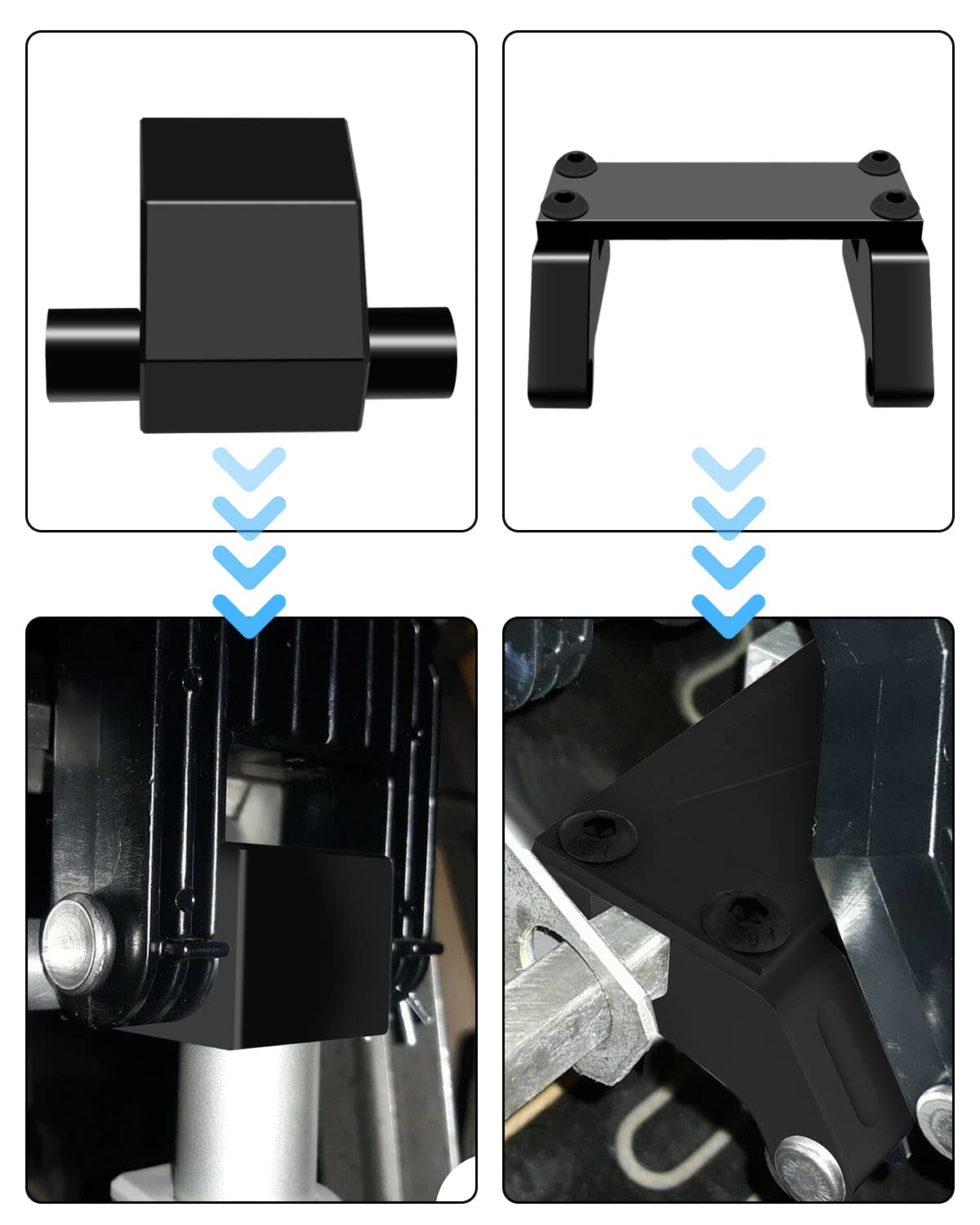 Metal Drive Toggle and Clevis Mount Fit for All La-Z-Boy LazyBoy Lazy Boy Power Recliners Chair, with 2pcs Plastic Split Bushings, Black