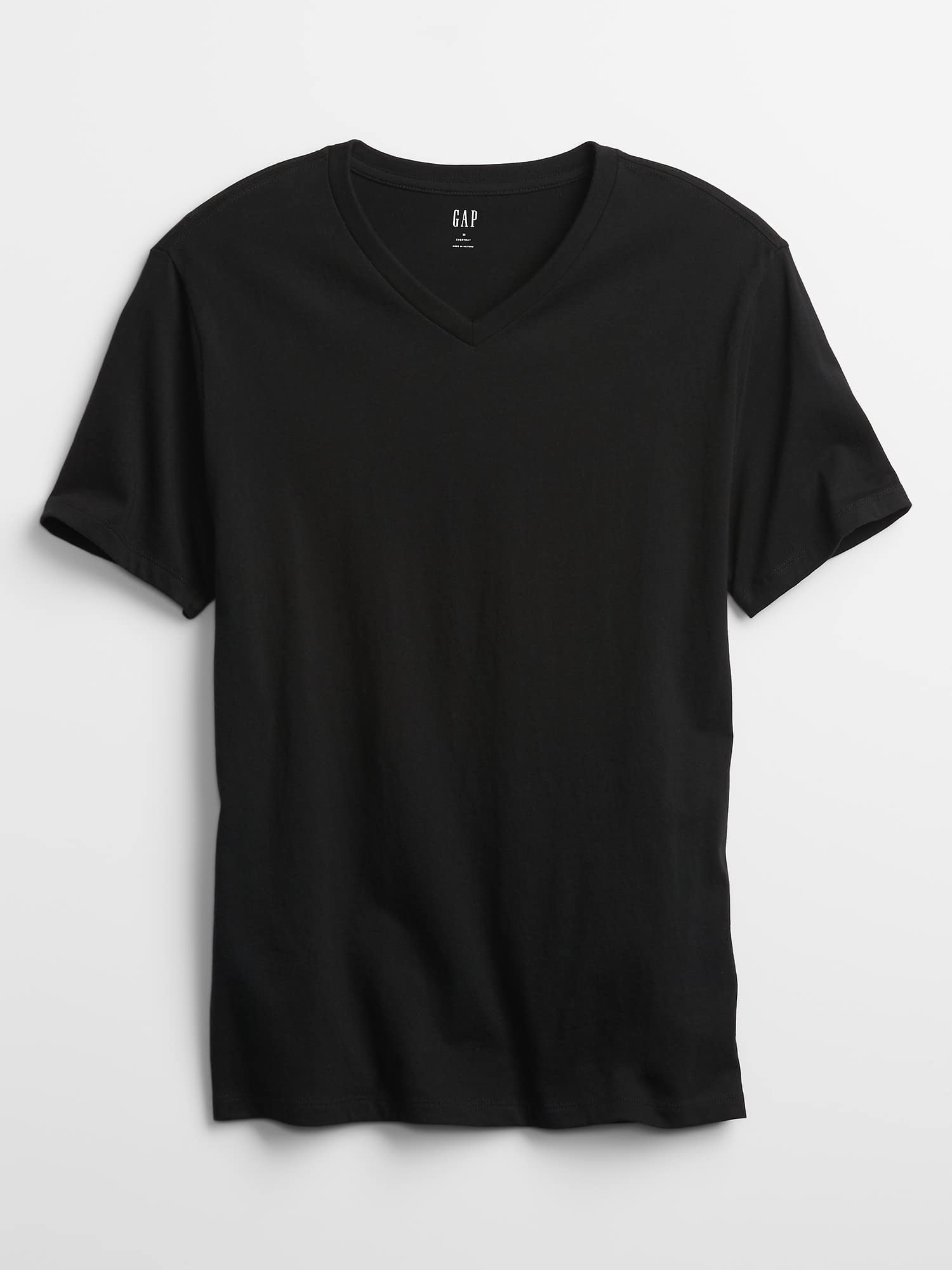 GAP Mens Everyday Short Sleeve V-Neck T-Shirt T Shirt, Light Heather Grey B08, Large US