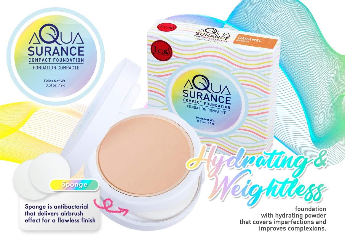 J.CAT BEAUTY Aquasurance Compact Foundation - Ivory